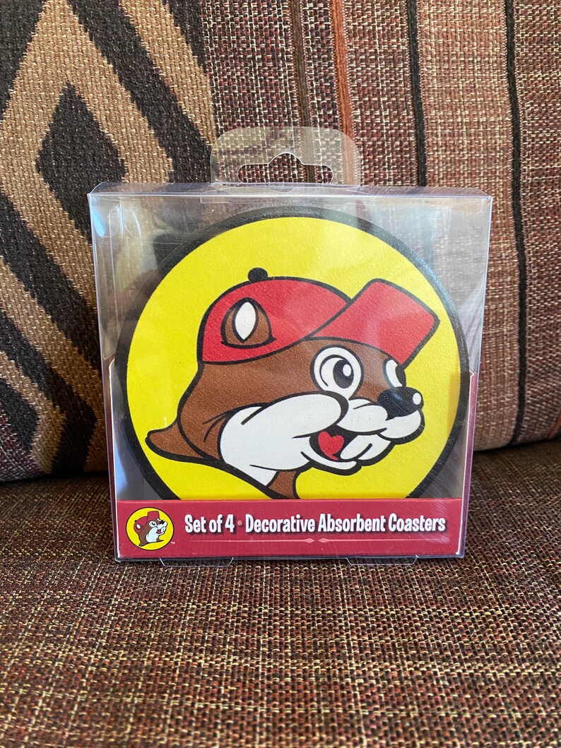 Buc-ee's Beaver Logo Decorative Coasters Set of 4 - Etsy