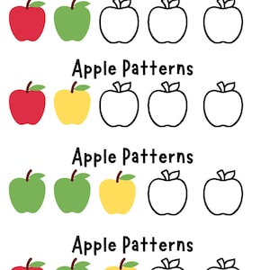 Apple Worksheet Bundle - Etsy