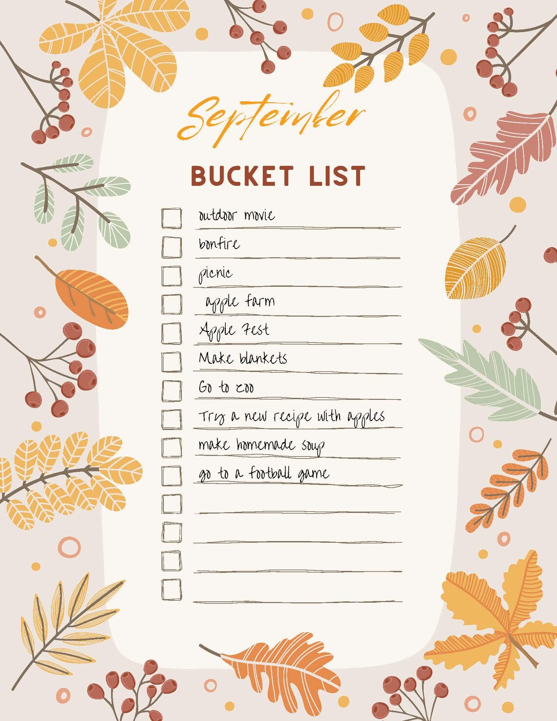 12 Month Bucket List - Etsy