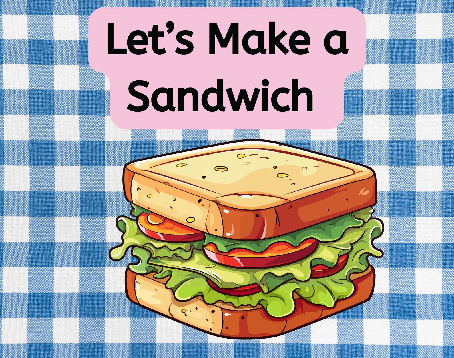 Let's Make a Sandwich File Folder Game/task Mat/busy Book - Etsy