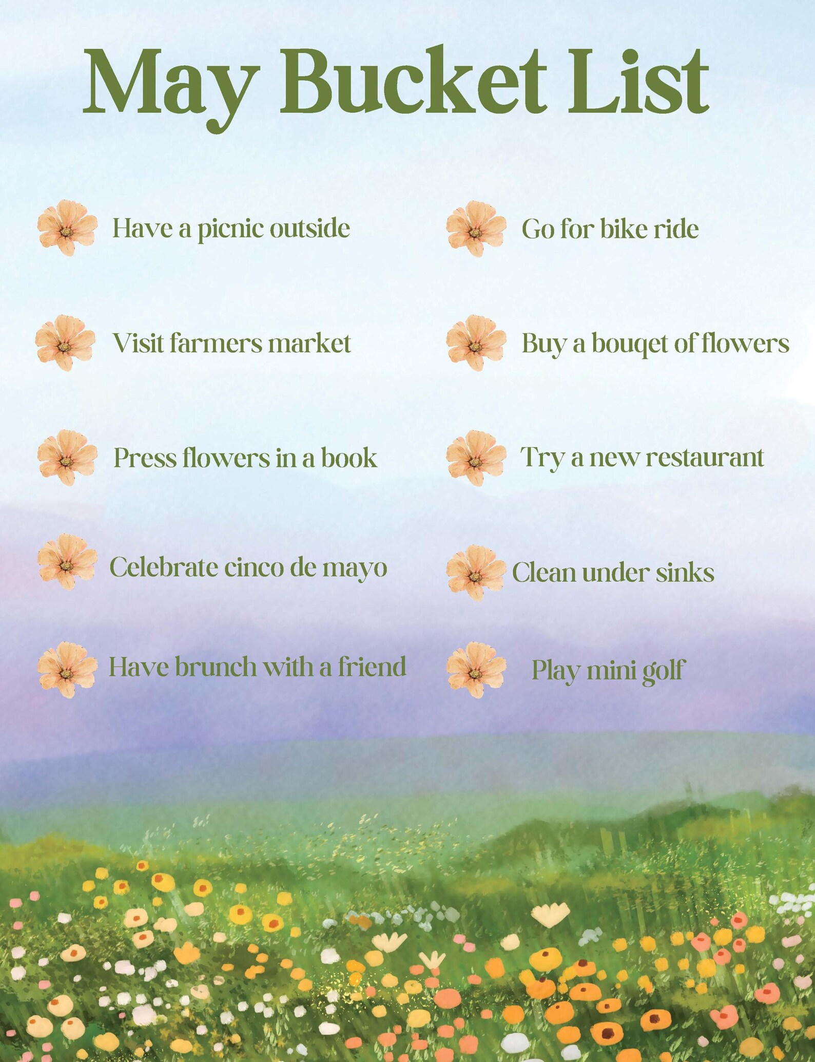 12 Month Bucket List - Etsy