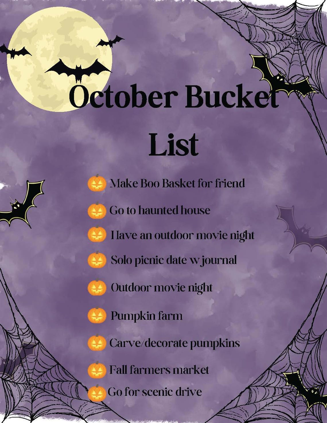 12 Month Bucket List - Etsy