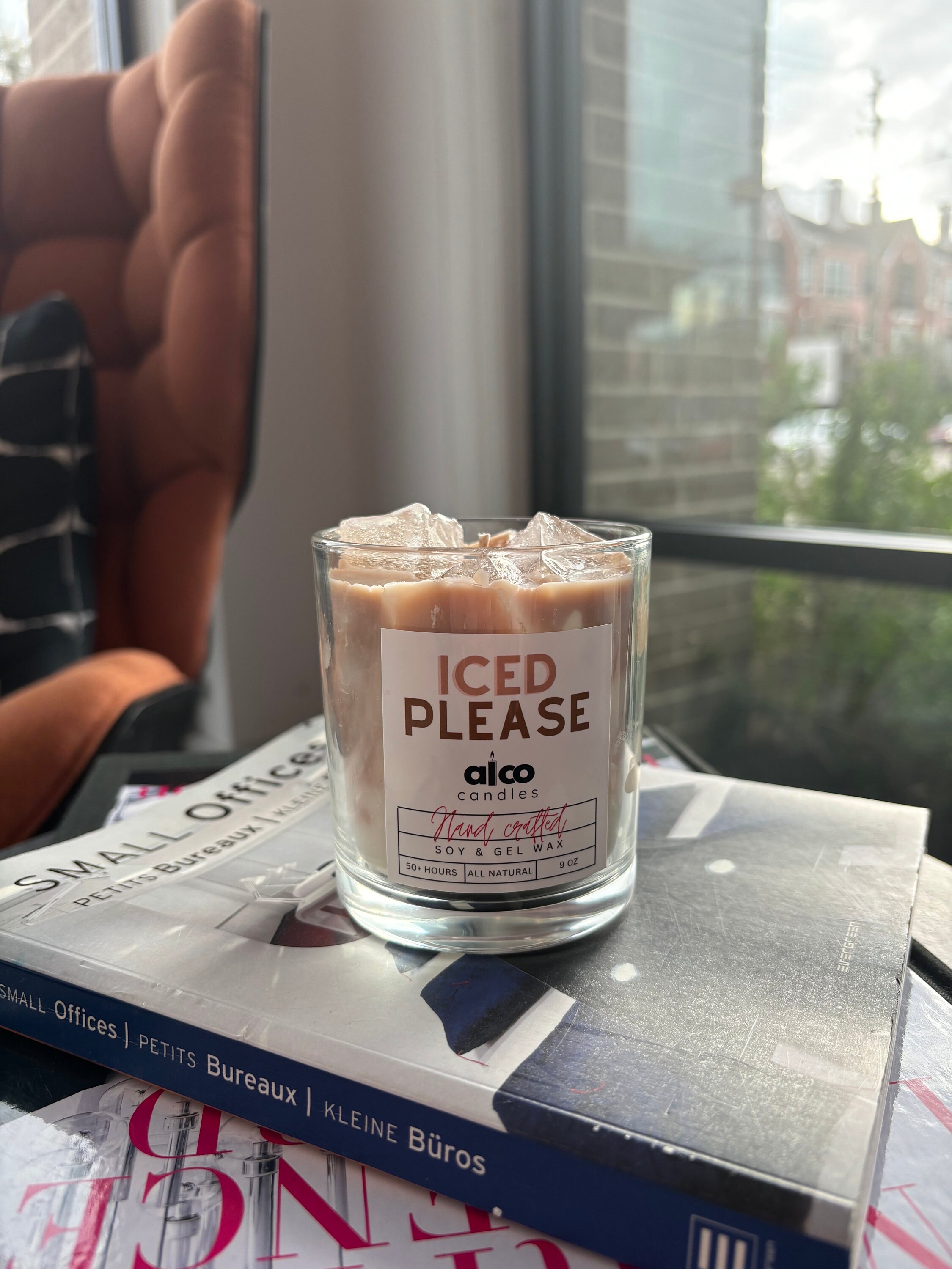 Iced Latte Candle 8oz Iced Coffee Candle coffee Scented Coffee Bar ...