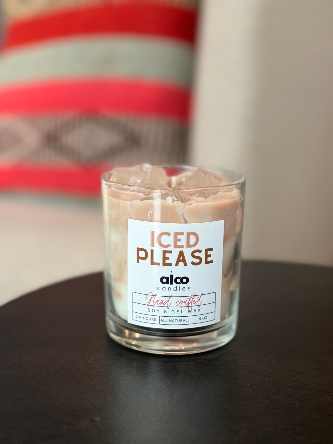 Iced Latte Candle 8oz Iced Coffee Candle coffee Scented Coffee Bar ...