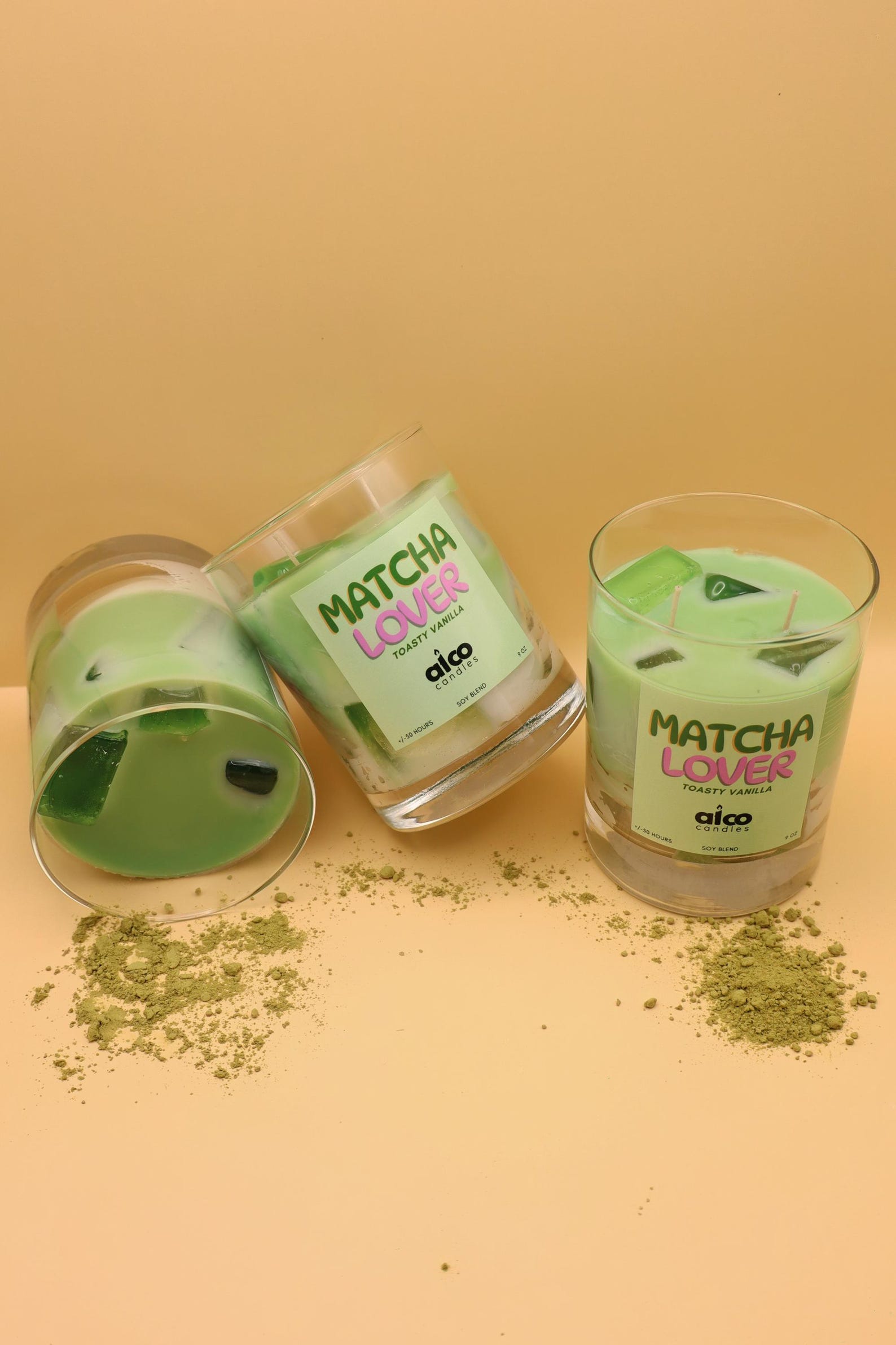 Iced Matcha Candle (9oz) | Matcha Latte Candle | Coffee Scented ...