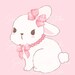 Coquette, Coquette Aesthetic, Pink Bow Bunny Romantic, Digital Download ...