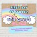Personalized Teacher Back to School Hand Painted Banner Template ...