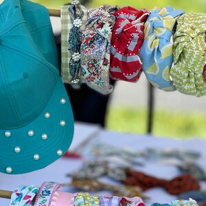 Pearl Embellished Baseball Cap - 3 Colors: Teal, Purple Denim, & Grey ...