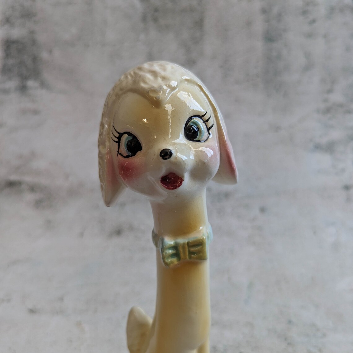 1950s MCM Vintage Porcelain Poodle Figurine, Cute Kitschy Ceramic - Etsy