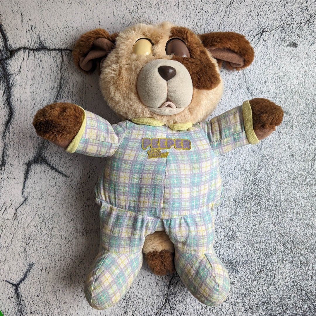 Vintage 1990s Galoob Peeper Pal Stuffed Animal, Light up Eyes in ...