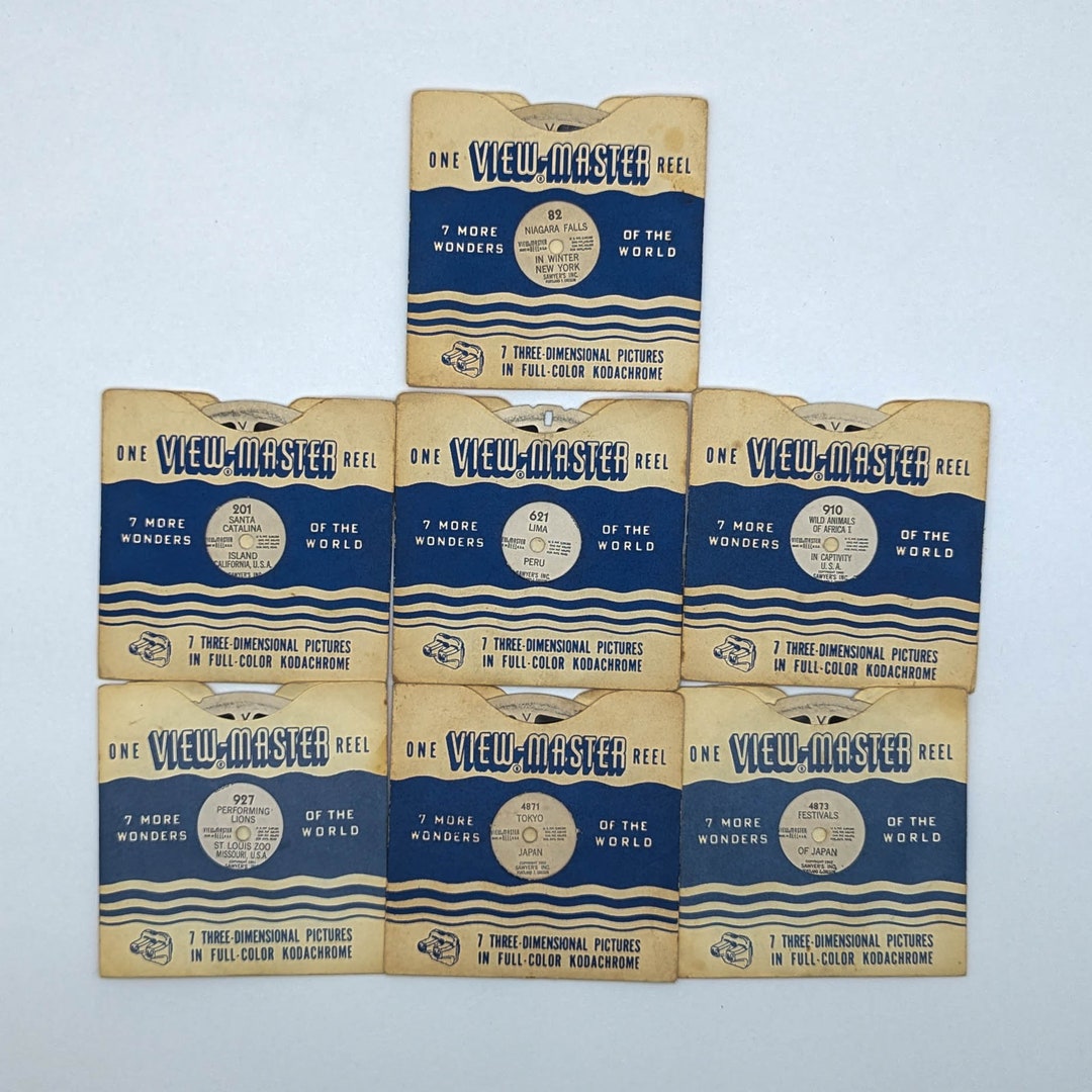 Antique 1950's Sawyer's View-master Reels, Assortment of 7 Reels ...