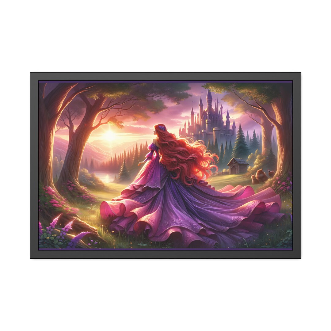 Once Upon A Fantasy - Pink Princess Framed Posters - Etsy