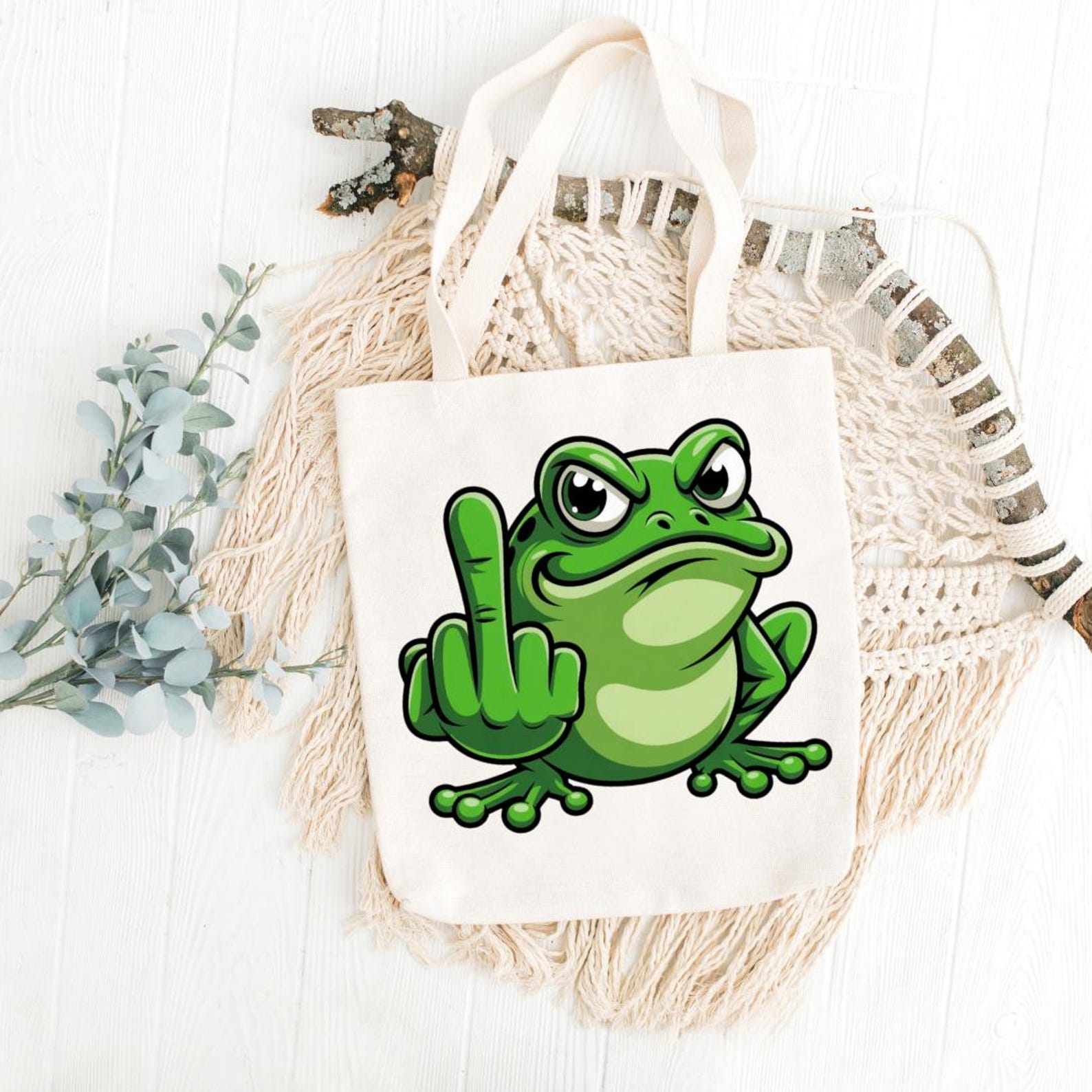 Angry Frog Middle Finger PNG, Funny Rude Frog Cartoon Design, Edgy ...