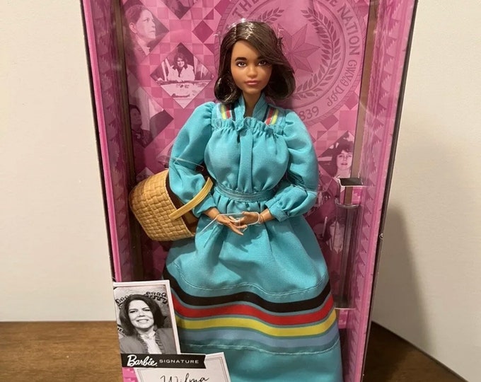 Barbie Inspiring Women Collectible Doll Wilma Mankiller Turquoise Dress ...