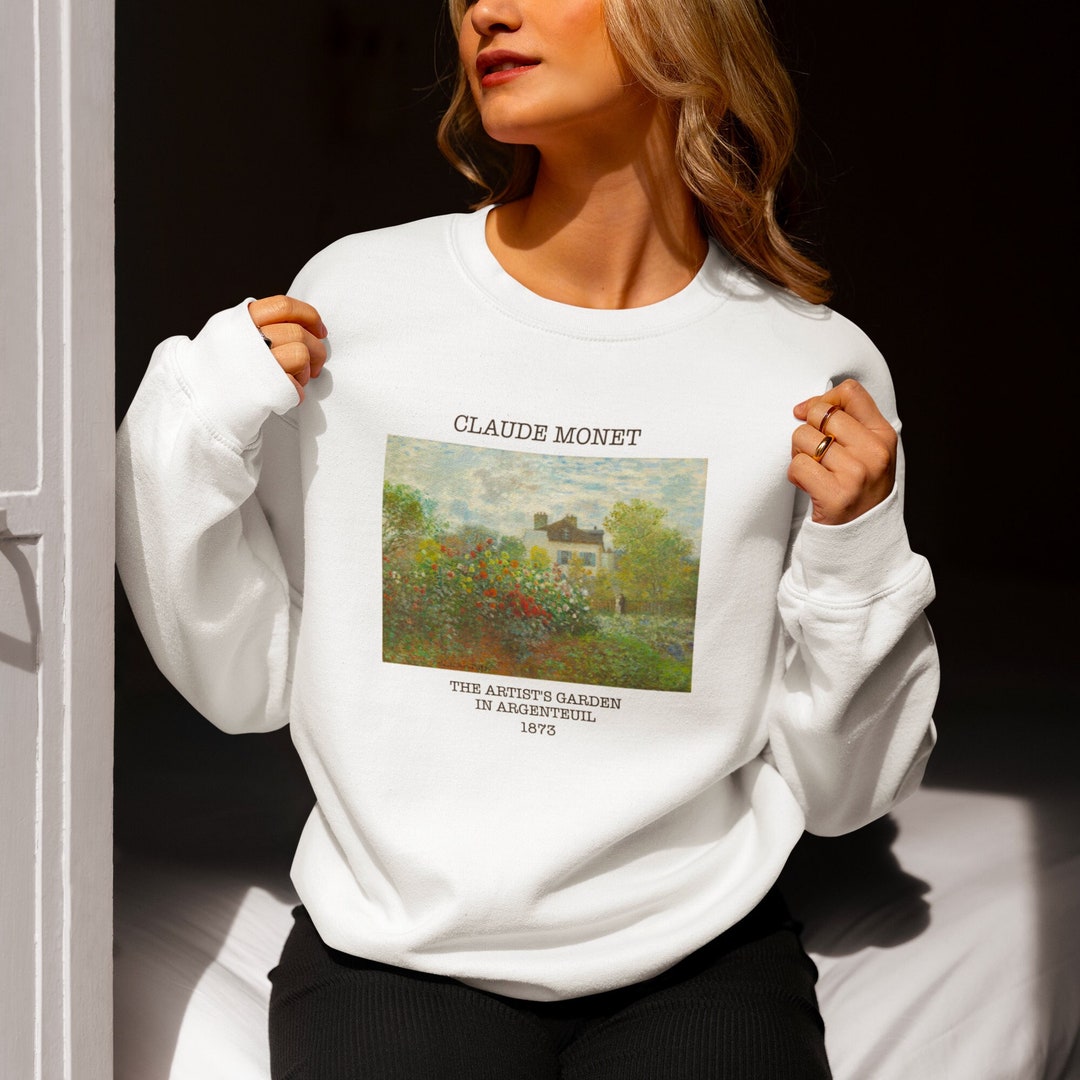 Claude Monet the Artist's Garden in Argenteuil Sweatshirt French ...