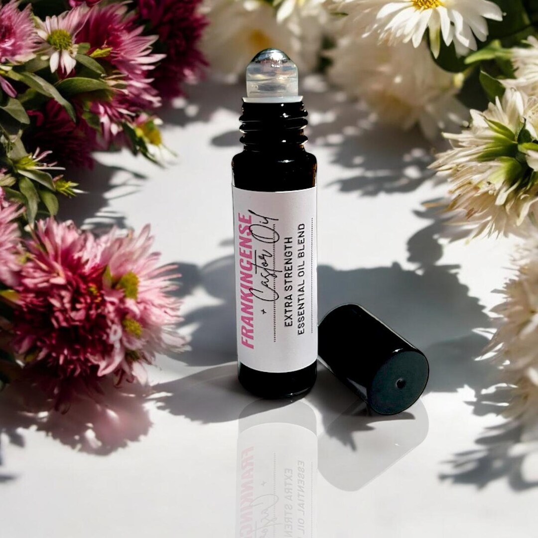Castor Oil & Frankincense Resin Roller - Organic Cold Pressed Hexane ...