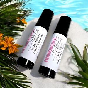 Castor Oil & Frankincense Resin Roller - Organic Cold Pressed Hexane Free Castor Infused With ...