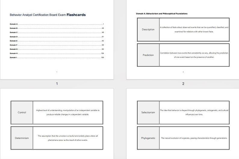 6th Edition BCBA Flashcards | 2025 Newest | Printable | Behavior ...