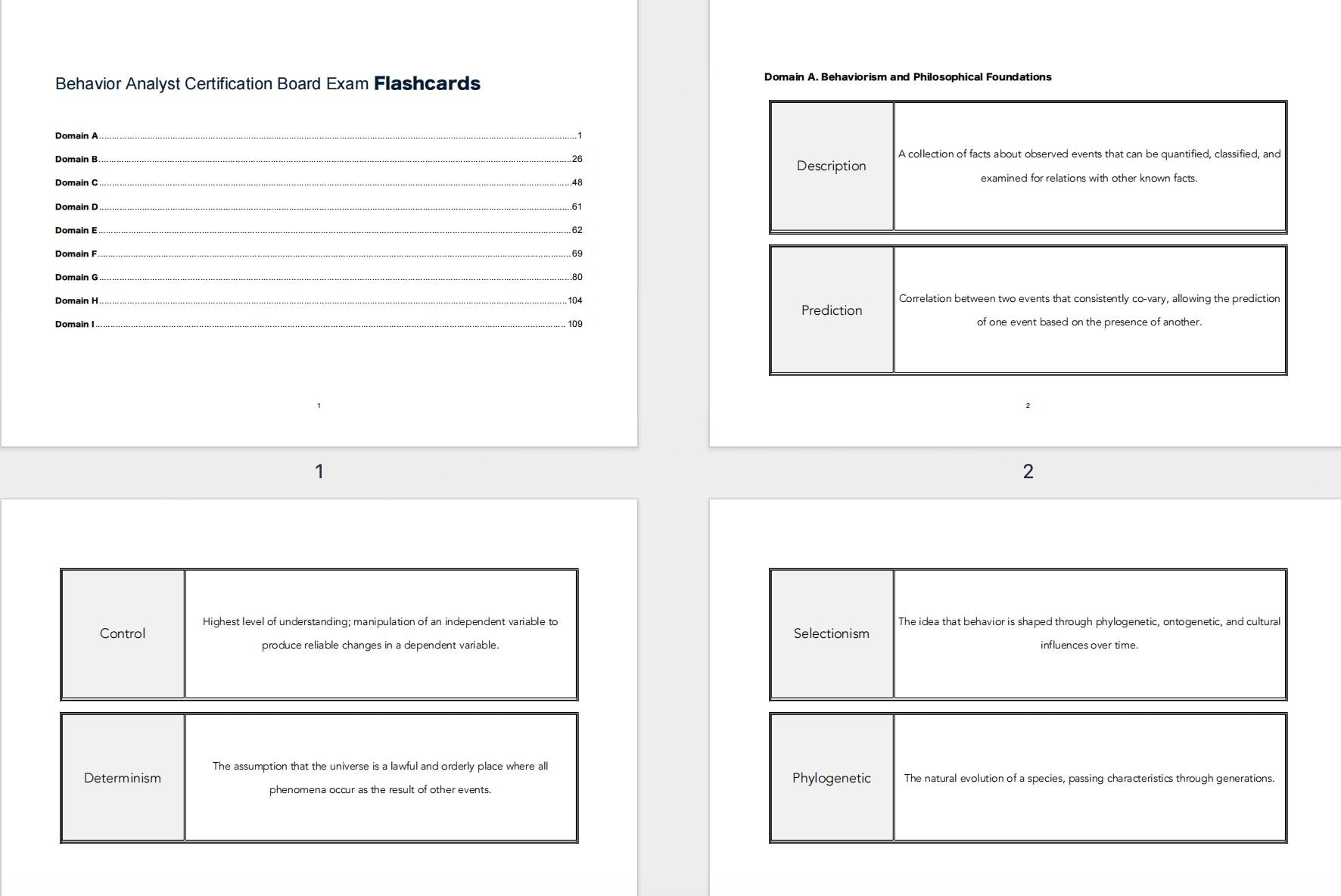 6th Edition BCBA Flashcards | 2025 Newest | Printable | Behavior ...