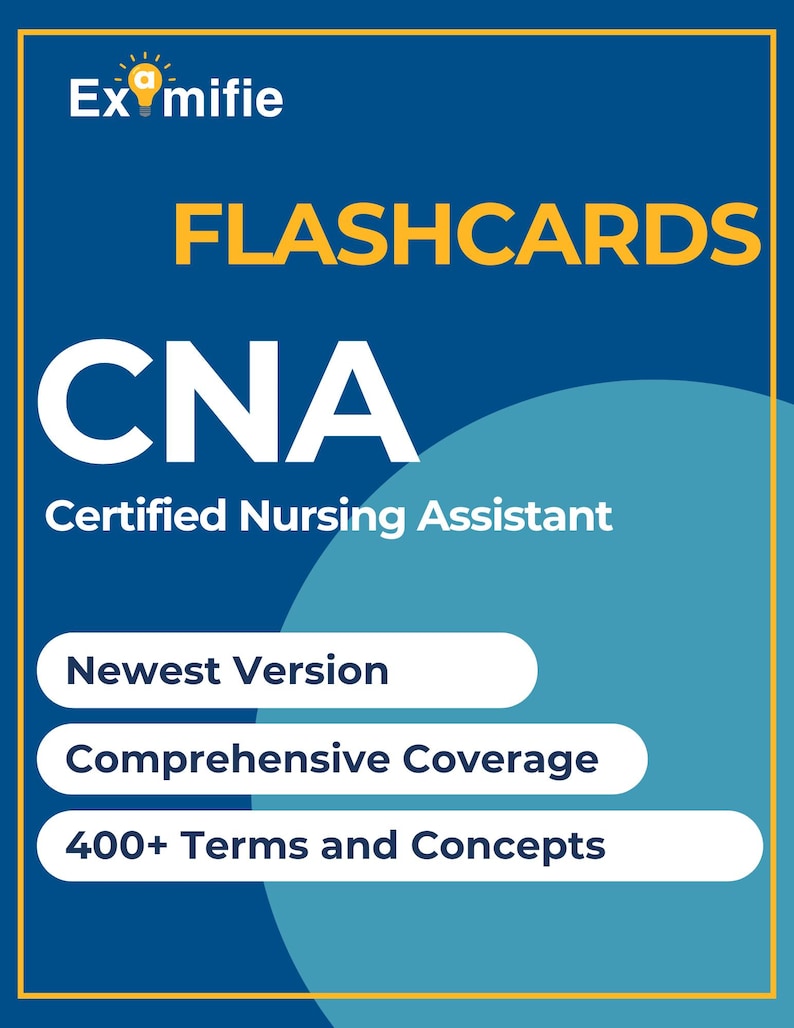 CNA Flashcards | 2025 Certified Nursing Assistant | 400+ Key Concept - Etsy