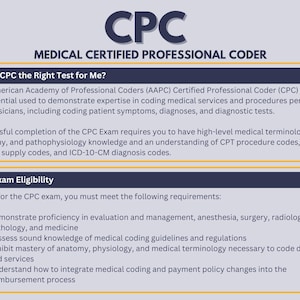 CPC Cheat Sheets 2024-2025 Certified Professional Coder Medical Coding ...