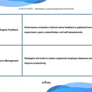 PHR Flashcards | 2025 Professional in Human Resources | 580+ Key ...