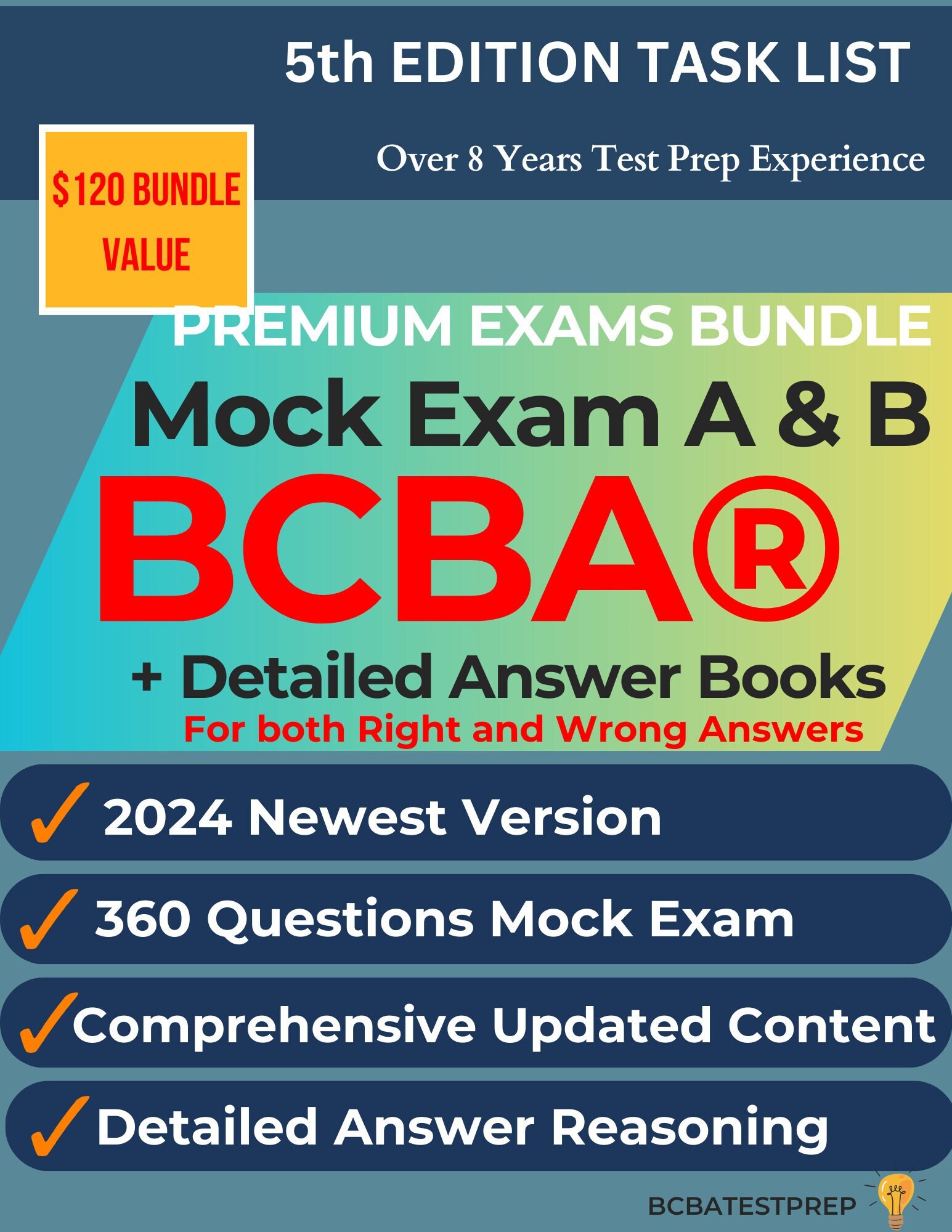 2024 BCBA Mock Exam Packages A+B | Newest Version| 360 Questions ...