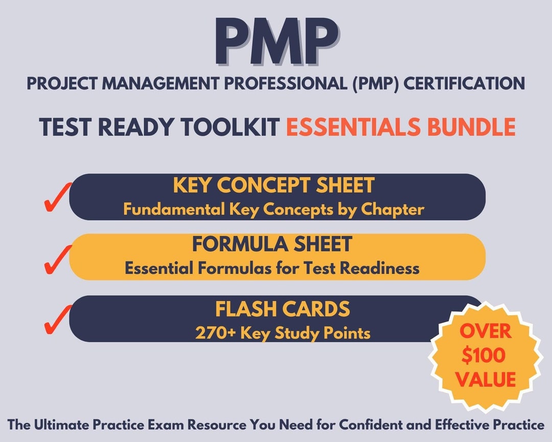PMP Exam Prep Bundle | 2024-2025 Project Management Professional | ESSENTIALS Toolkit - Etsy