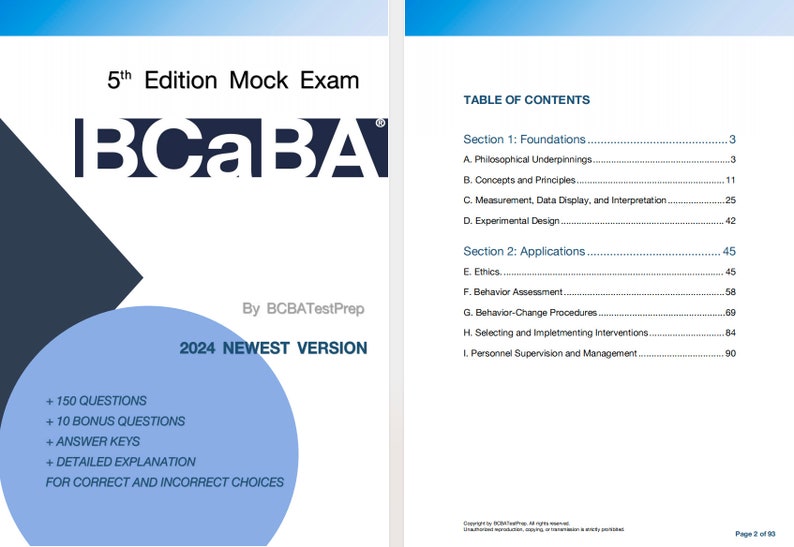 2024 Bcaba Mock Exam: 5th Edition With Answer Key (PDF) - Etsy