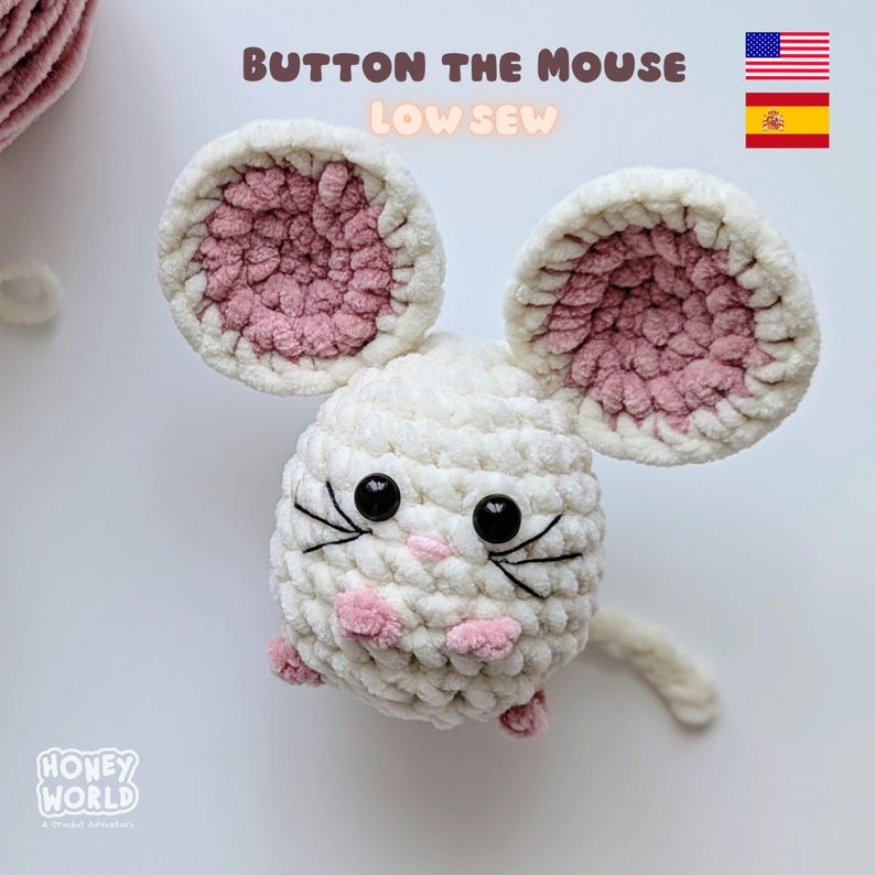 Button the Mouse PDF Crochet Pattern - Etsy