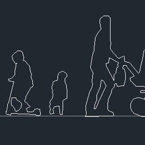 Autocad, DWG - 2D View and Plan People, Template, Package People, DWG ...