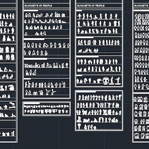 Autocad, DWG - 2D View and Plan People, Template, Package People, DWG ...