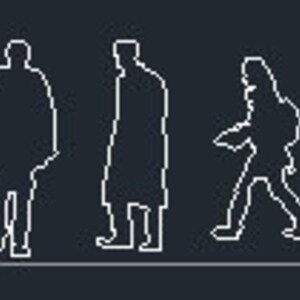 Autocad, DWG - 2D View and Plan People, Template, Package People, DWG ...