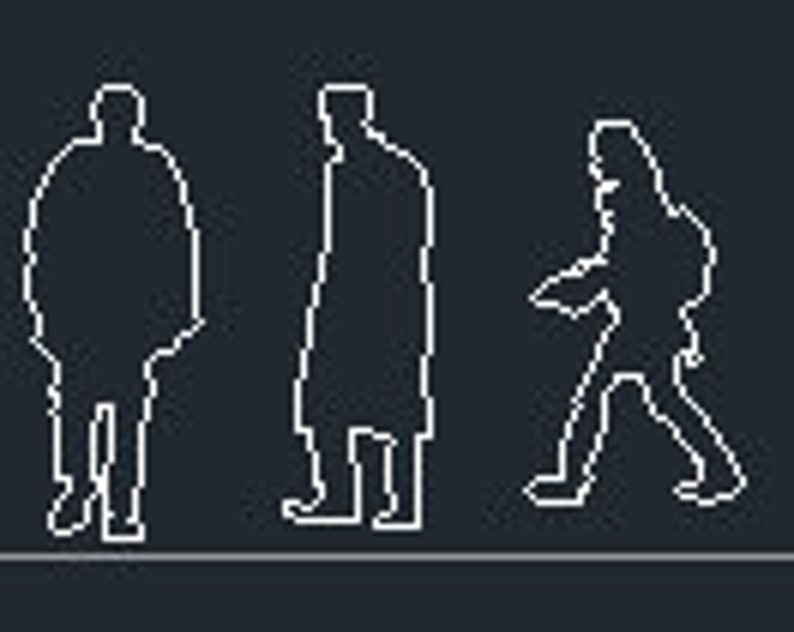 Autocad, DWG - 2D View and Plan People, Template, Package People, DWG ...