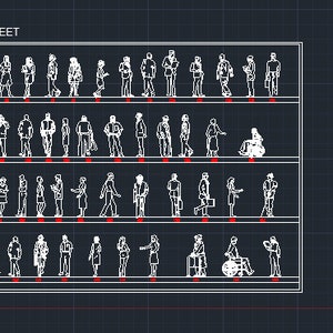 Autocad Template Package Trees & People - Etsy