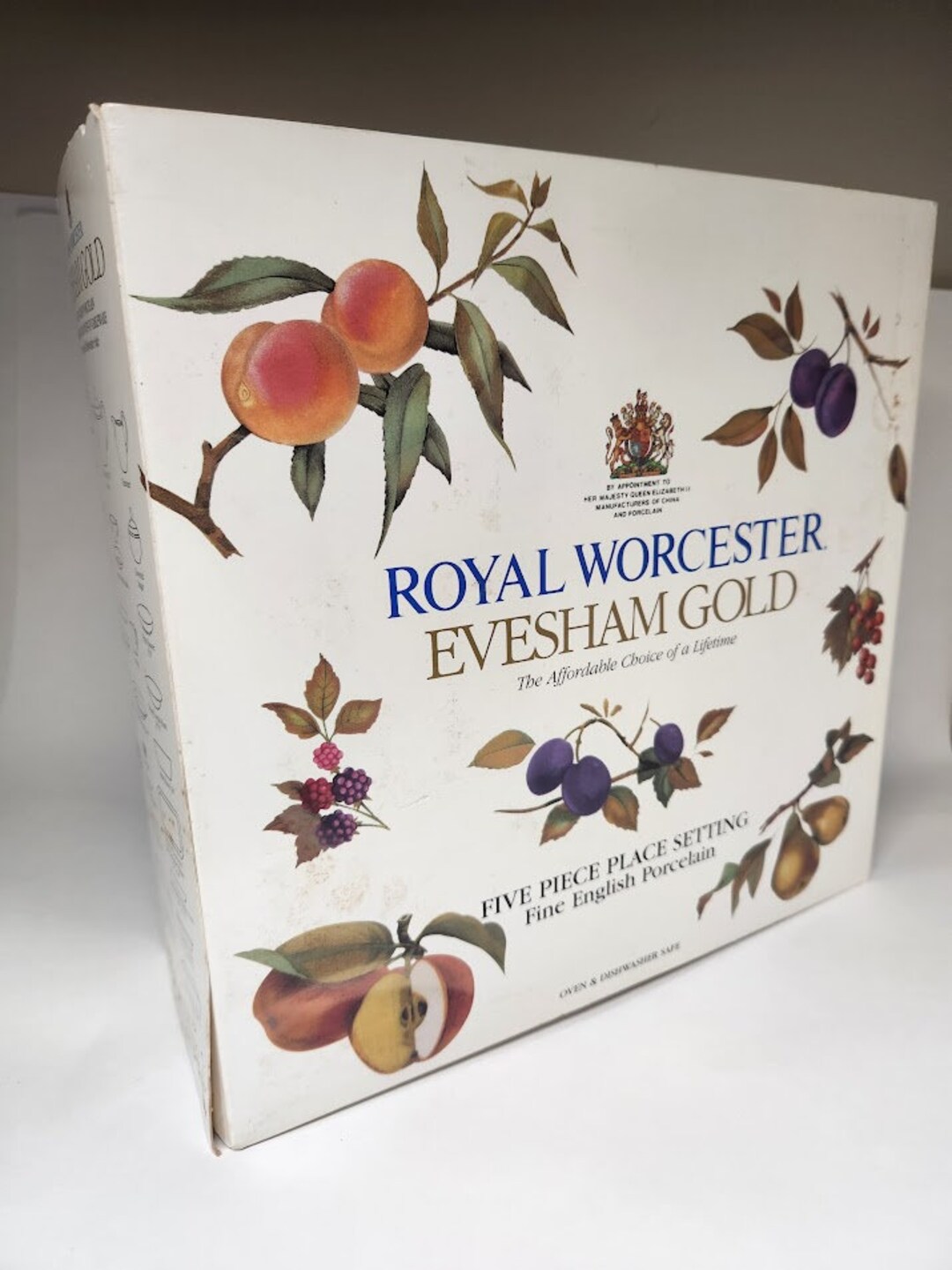 Royal Worcester Evesham Gold 5 Pieces Set - Cup, Saucer, Bread Plate ...
