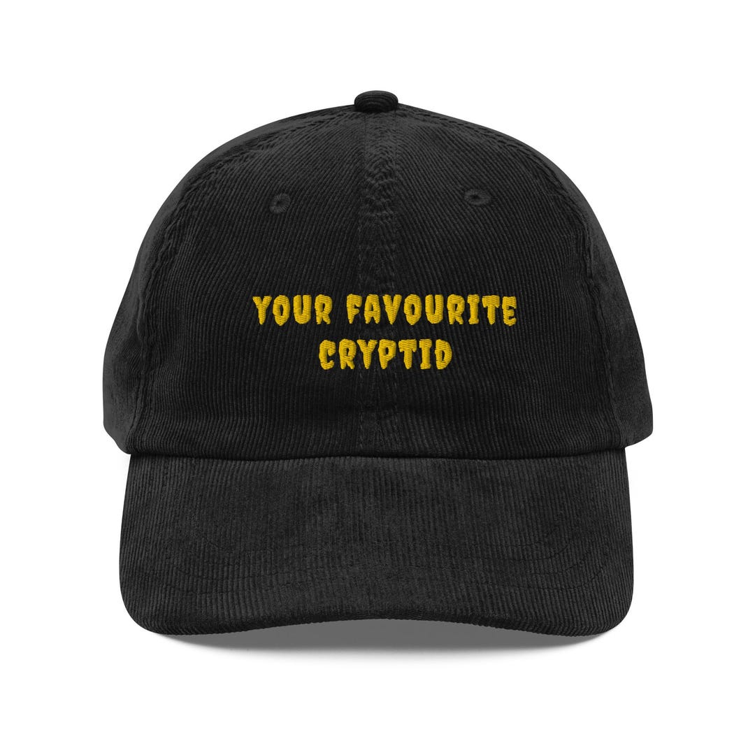 Your Favourite Cryptid - Vintage Corduroy Cap - Etsy