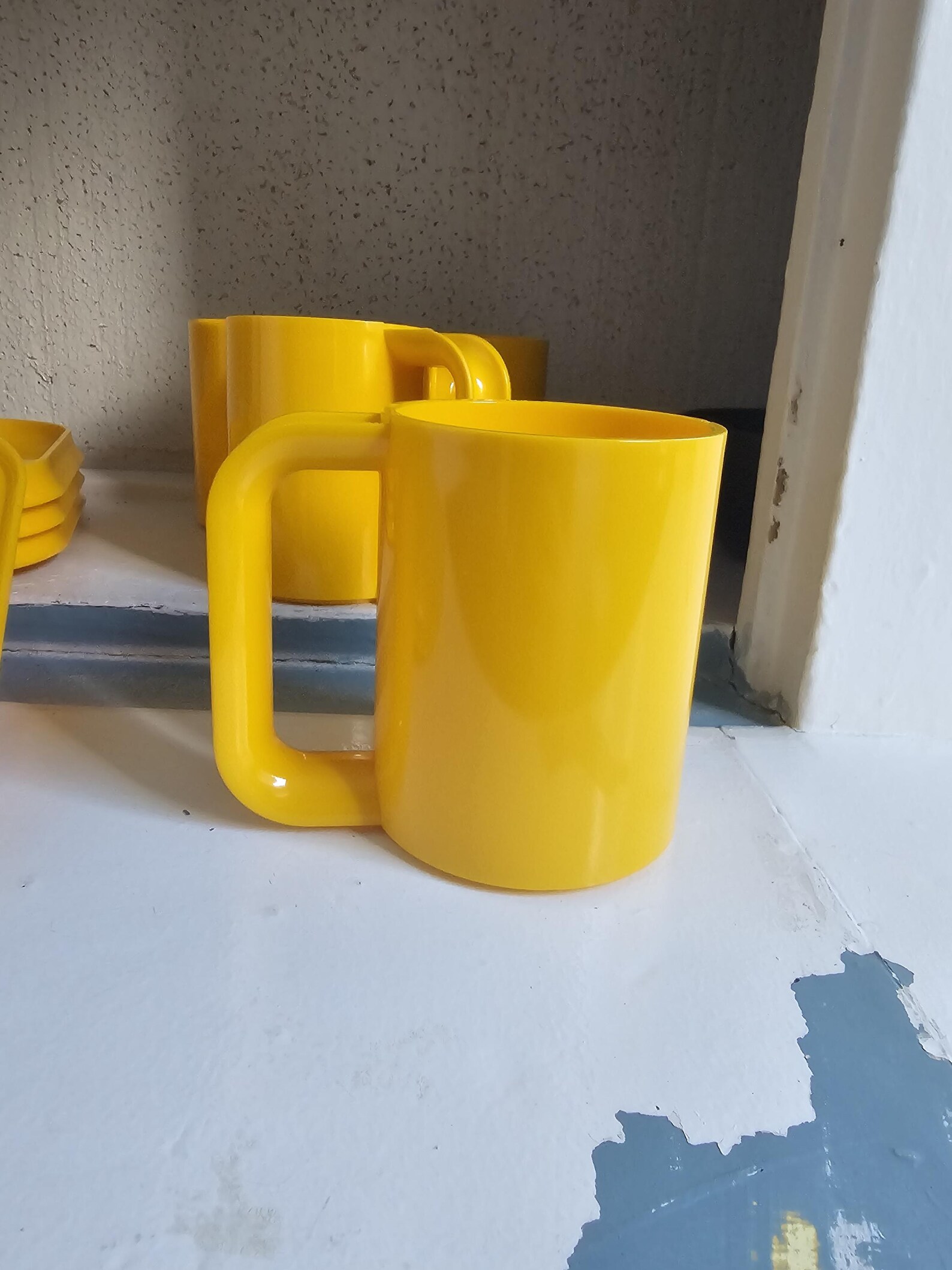 Vintage Ingrid Chicago Mustard Yellow Cup Mug Tray Set of 4 - Etsy