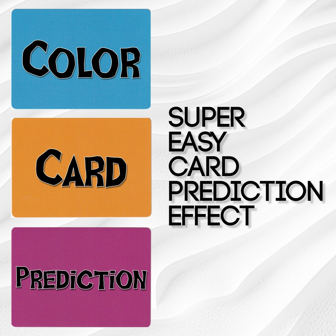 Color Card Prediction - Beginners Magic Trick - Mentalism - Video Demo ...