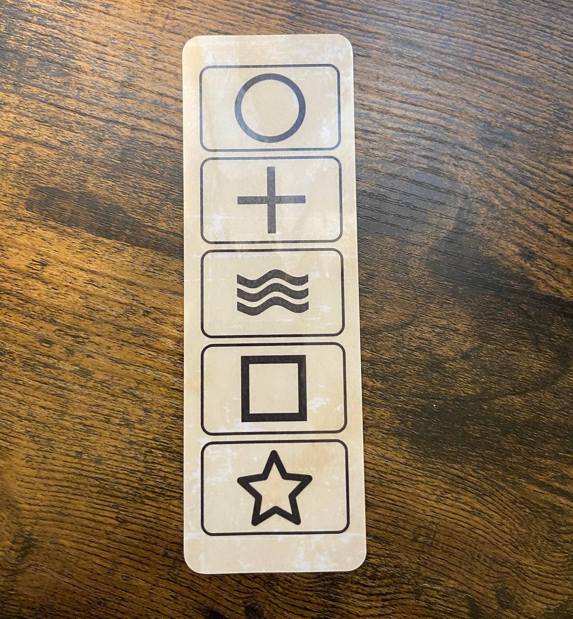 ESP Zener Cards Book Mark - Etsy
