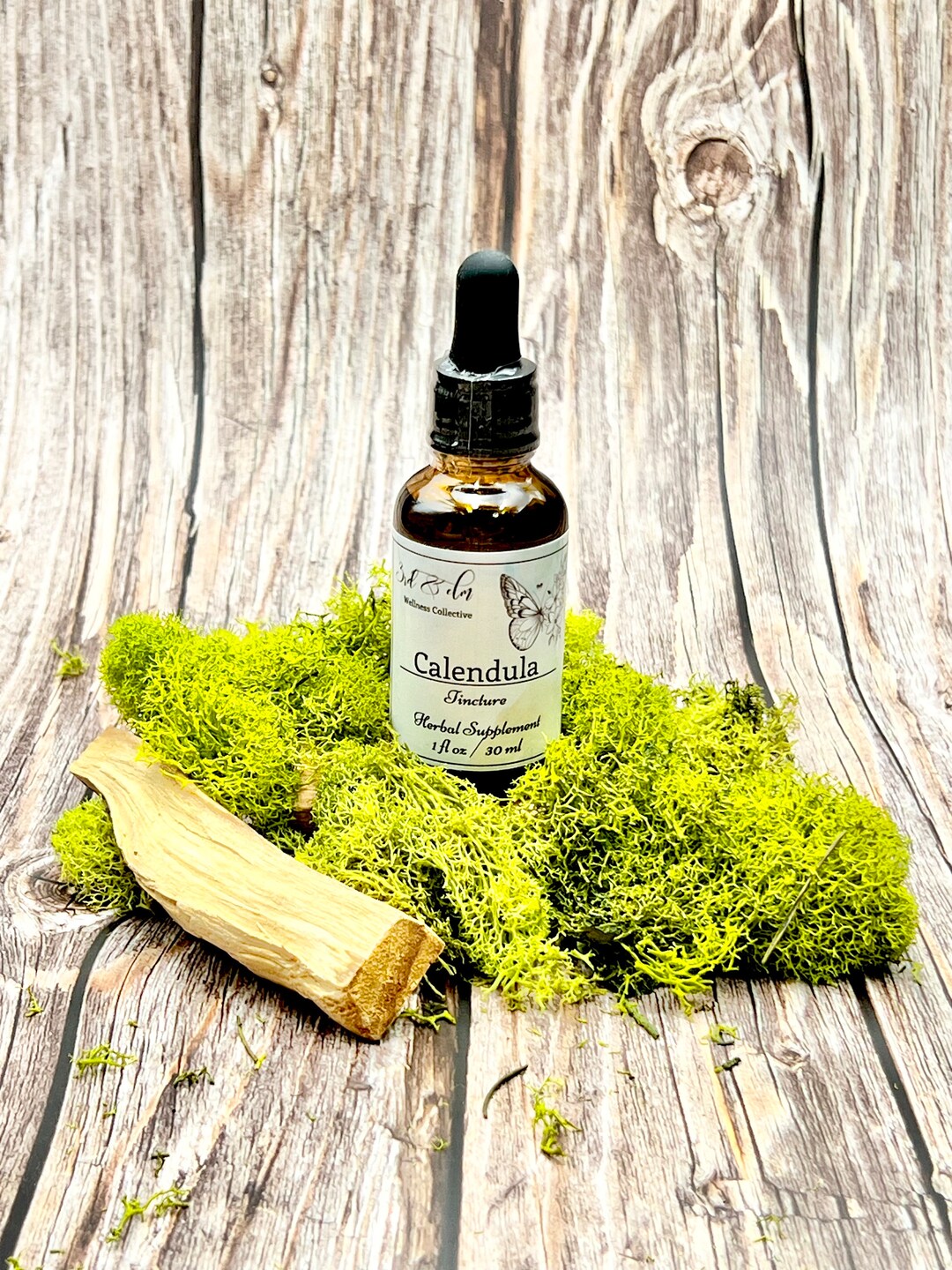 Calendula Flower Tincture, Apothecary, Organic Herbs, Natural Remedy, 1 ...