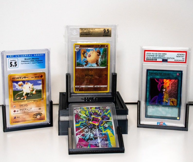 Graded Card Display Case Stand Fits Collectible PSA, BGS, CGC, and ...