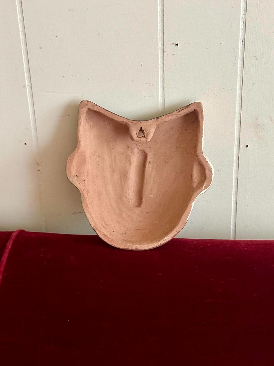 Vintage Cat Folk Art Mask, Ceramic Mask, Kitty, Kitten, Wall Decor ...