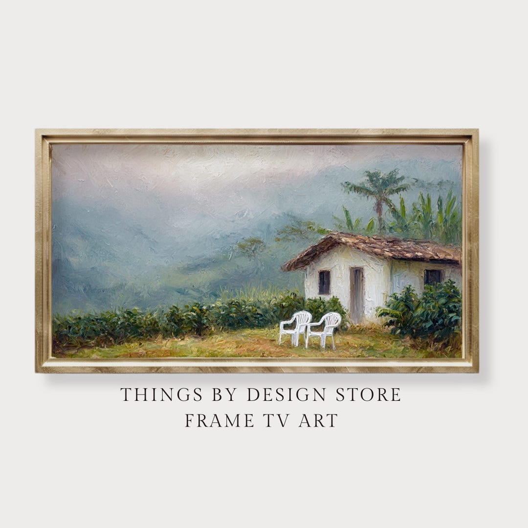 Frame TV Art Casita En El Campo | Puerto Rican Countryside TV Art ...