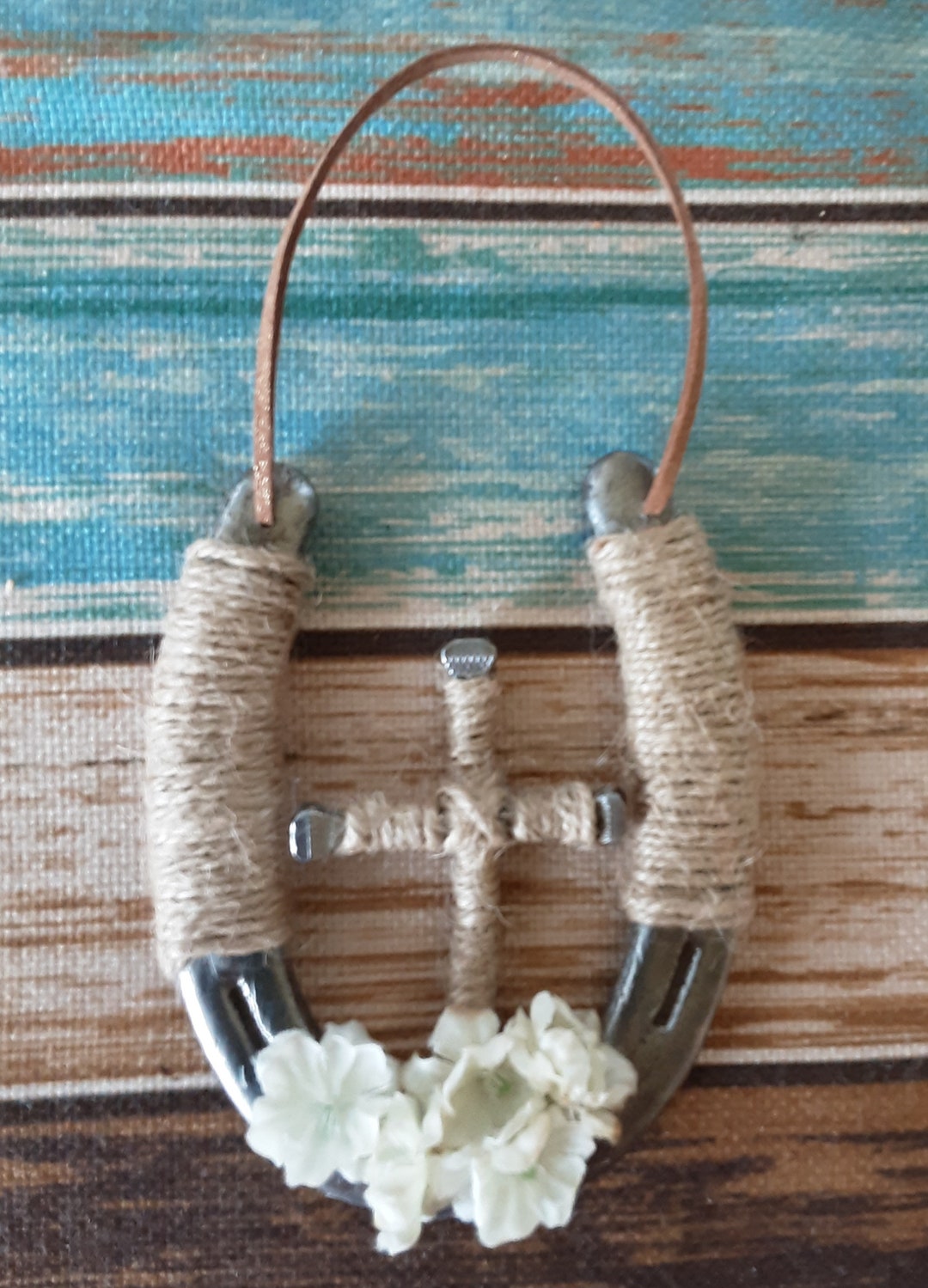 Horseshoe Cross Horseshoe Decor Western Horseshoe Decor Horseshoe With ...