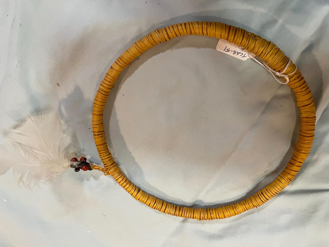 Headband Hand Woven Reed With Feather Australian Aboriginal Authentic ...