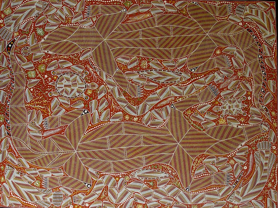 This Original Rarrk Painting is a Great Painting in the Arnhem Rarrk ...