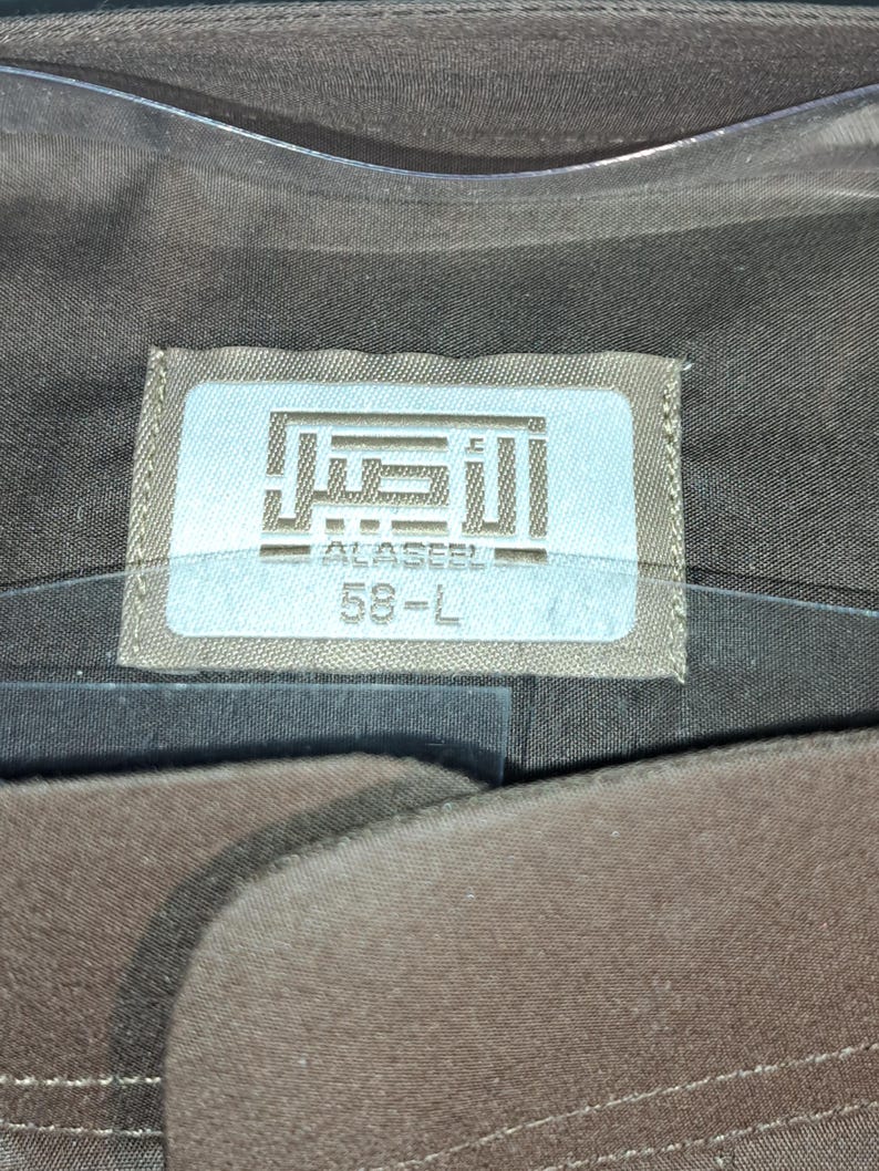 Aseel Thobe Mens Saudi Thobe Al-aseel Brown and Tan All Sizes Thawb ...
