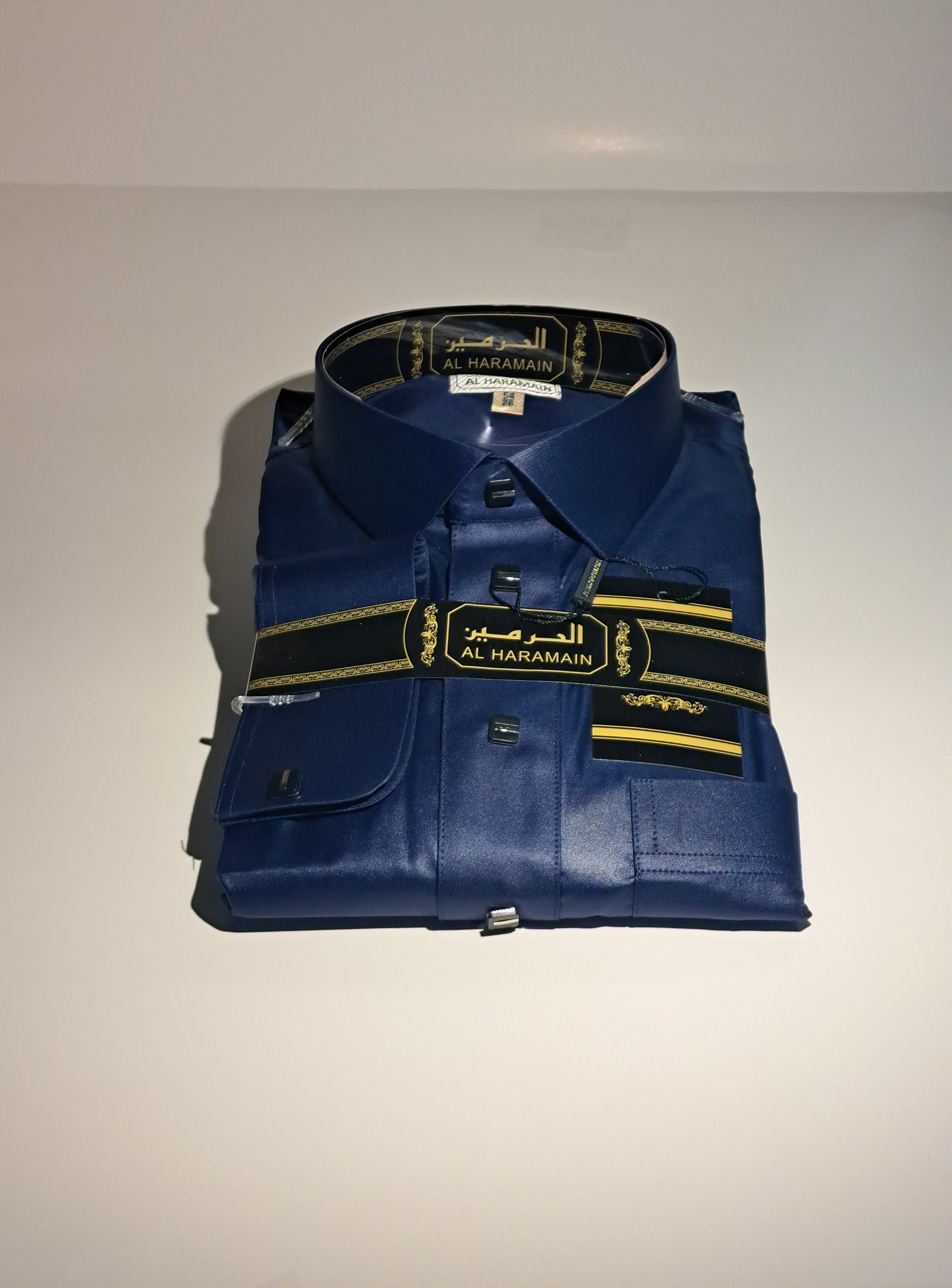 Mens Saudi Thobe Al-haramain Blue All Sizes Thawb/thoub/qamees/jubbah ...