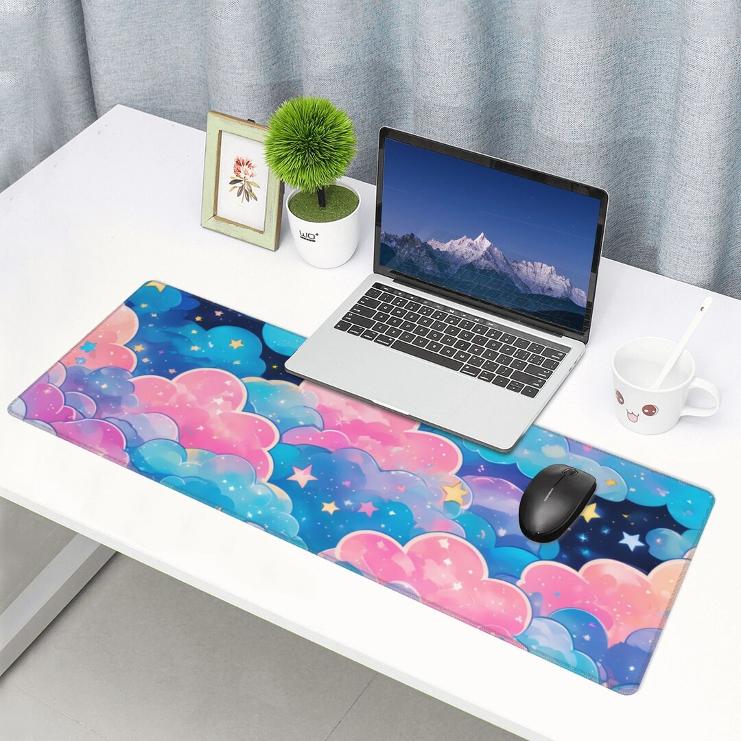 Colorful Clouds Mouse Pad, Original Cuet Mousepad for Women and Girls ...